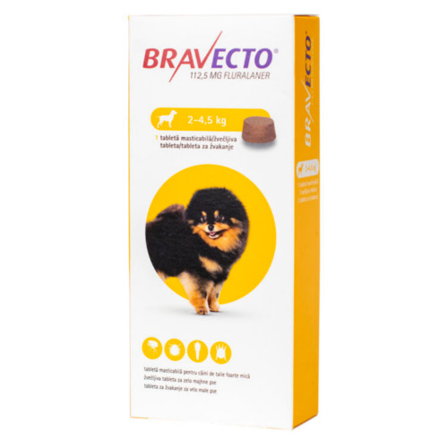 Tableta Antiparazitara Bravecto (2-4.5 kg) 112.5 mg
